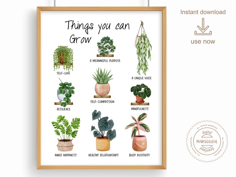 Growth Poster, Growth Mindset, Mental Health, Personal Growth, Therapy ...