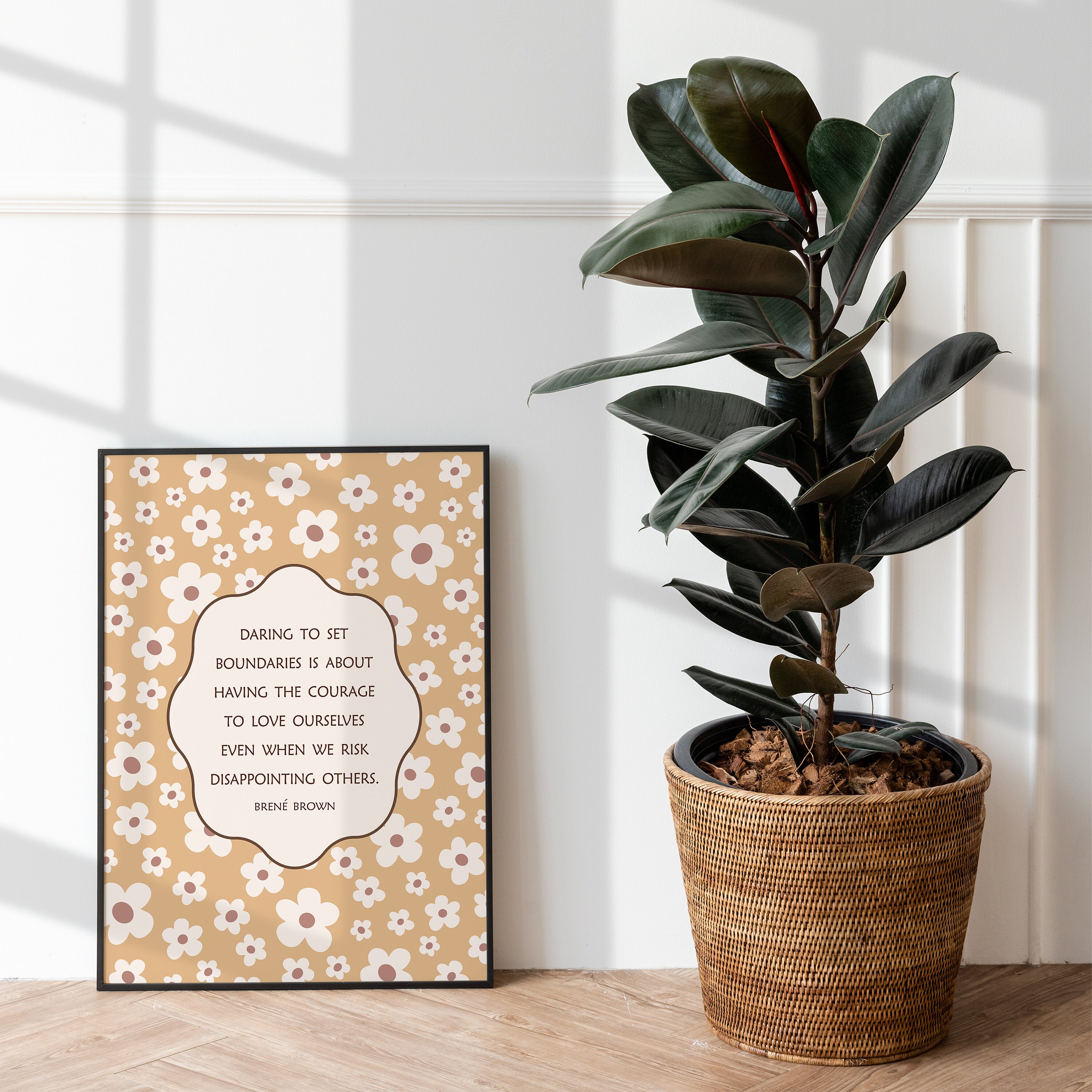 Brene Brown Quote Printable, Setting Boundaries Poster, Printable Wall ...