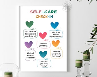 Daily Affirmations Mental Health Poster Therapy Office - Etsy