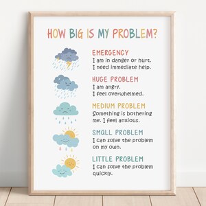 How Big is My Problem, Size of the Problem Print, Psychology Art ...