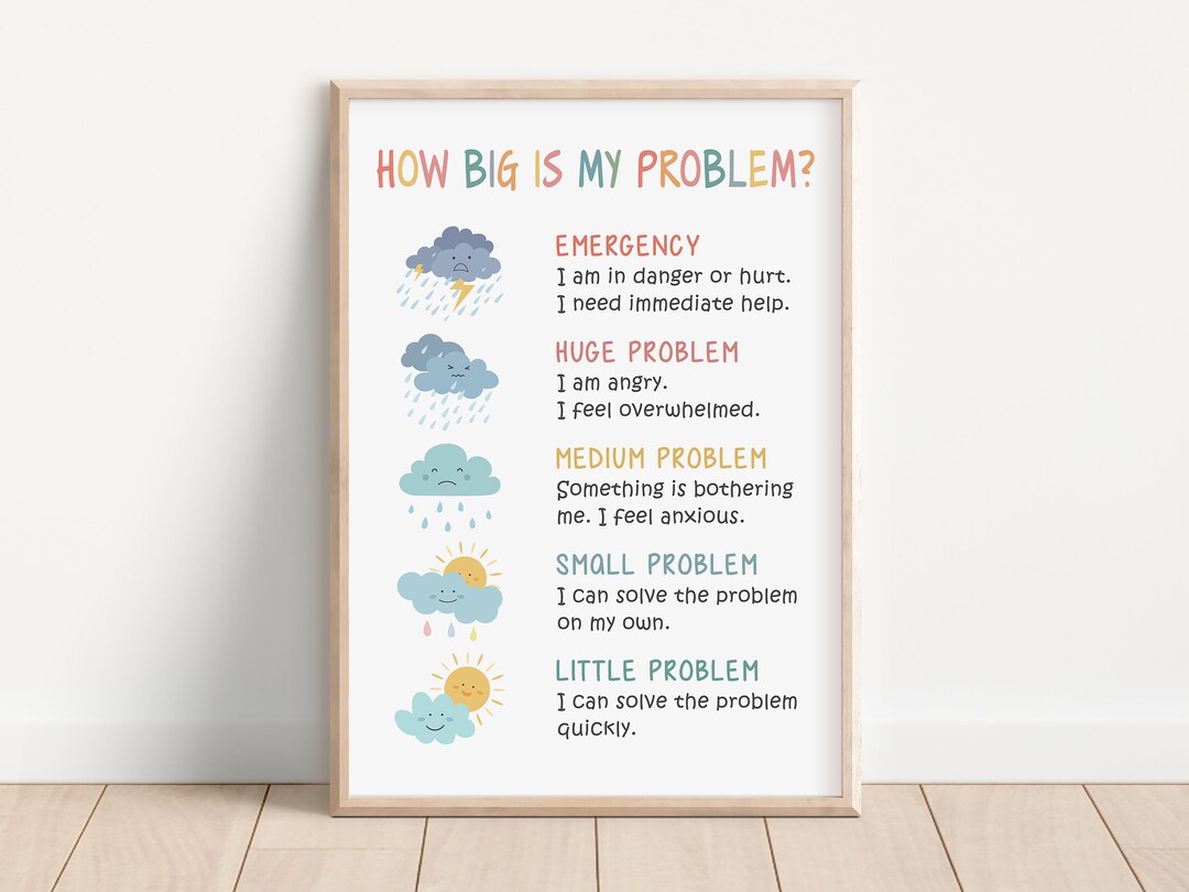 How Big is My Problem, Size of the Problem Print, Psychology Art ...