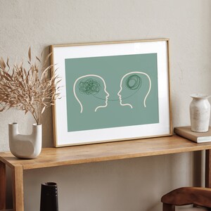 Talking Therapy Poster, Therapy Office Decor, Mental Health Poster ...