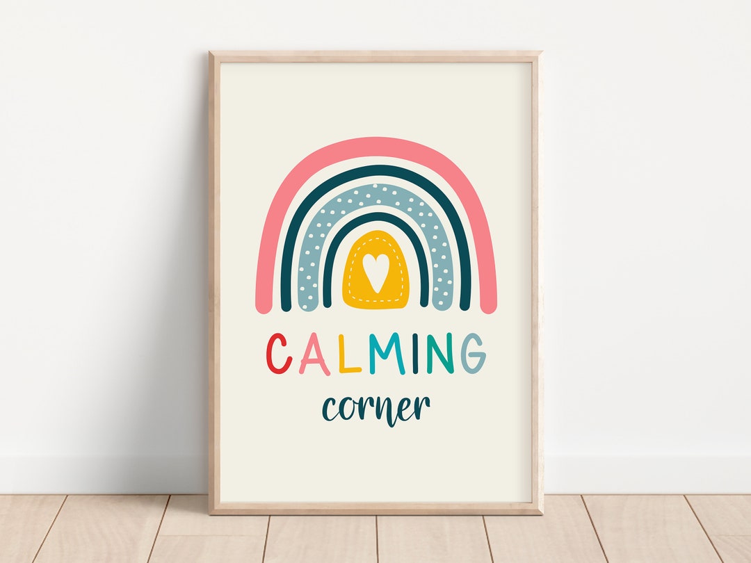 Calm Down Corner, Calming Corner Sign, Classroom Posters, School ...