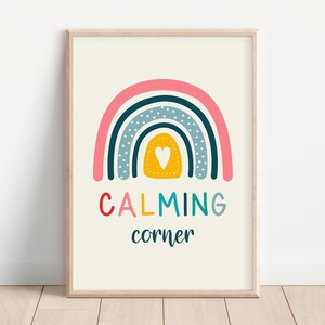 Calm Down Corner, Calming Corner Sign, Classroom Posters, School ...