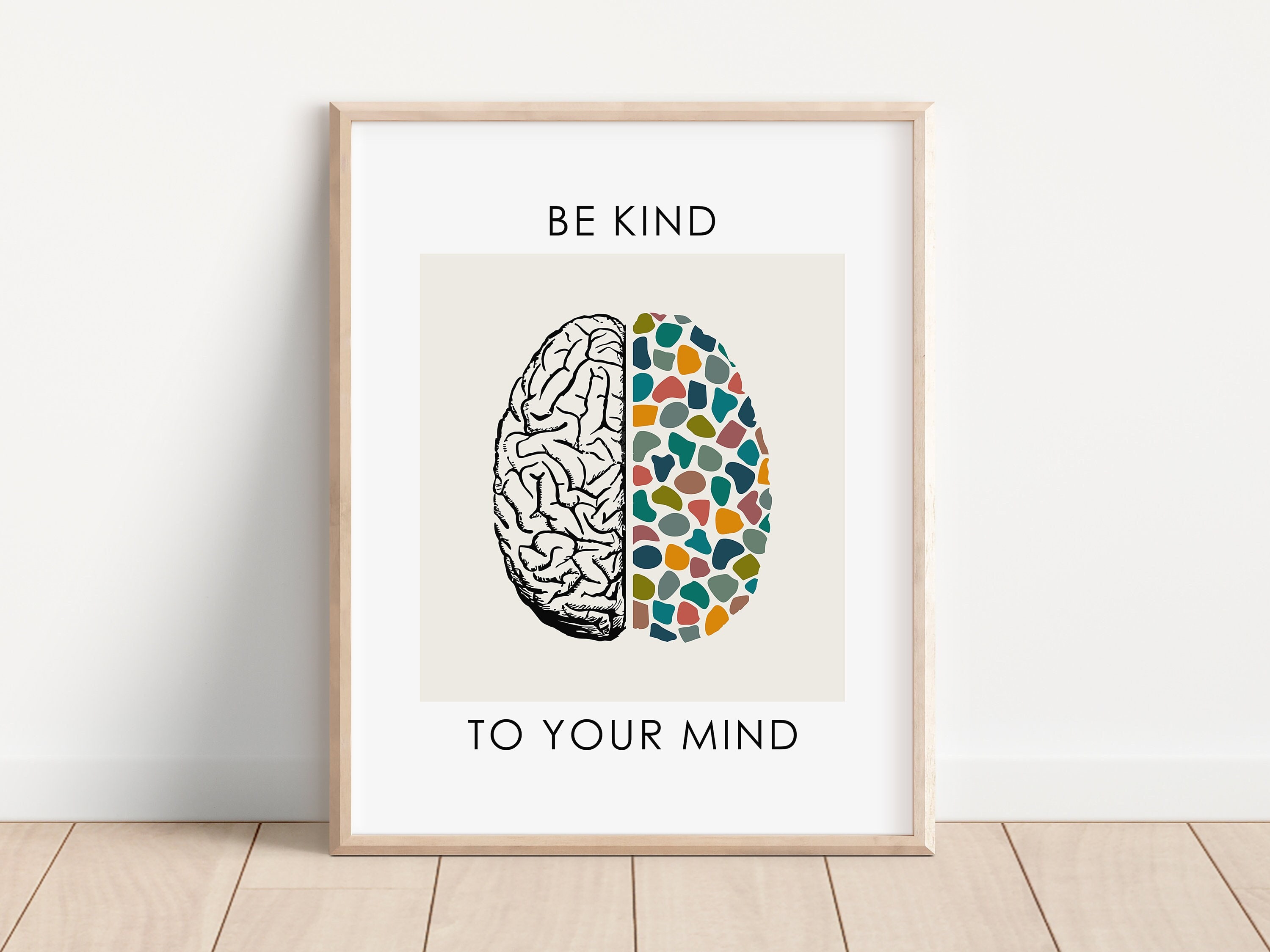 Mental Health Poster Be Kind to Your Mind School - Etsy