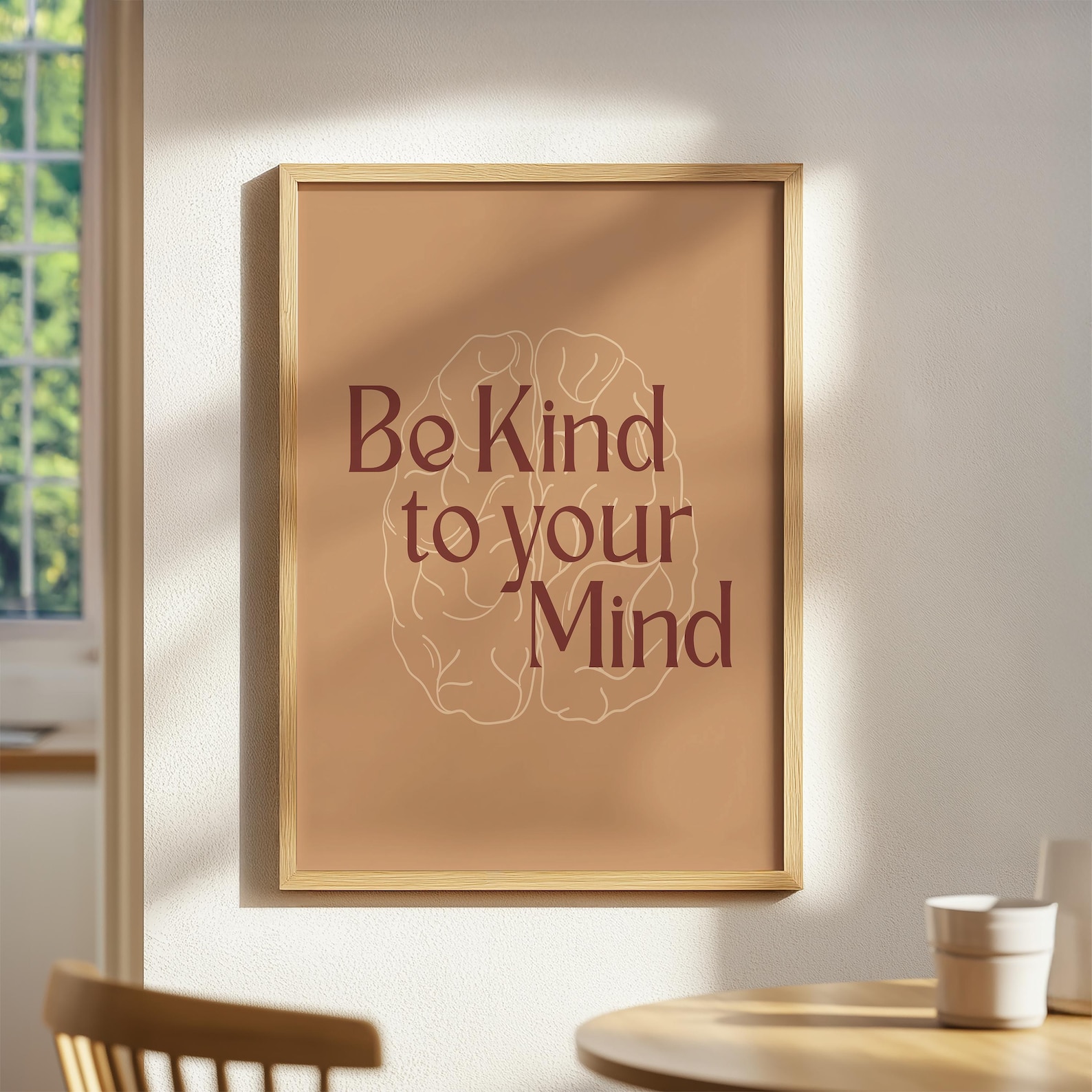 Be Kind to Your Mind, Mental Health Poster Printable, Psychology Art ...
