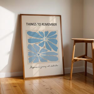 Things to Remember Poster, Mental Health Print, Positive Affirmations ...