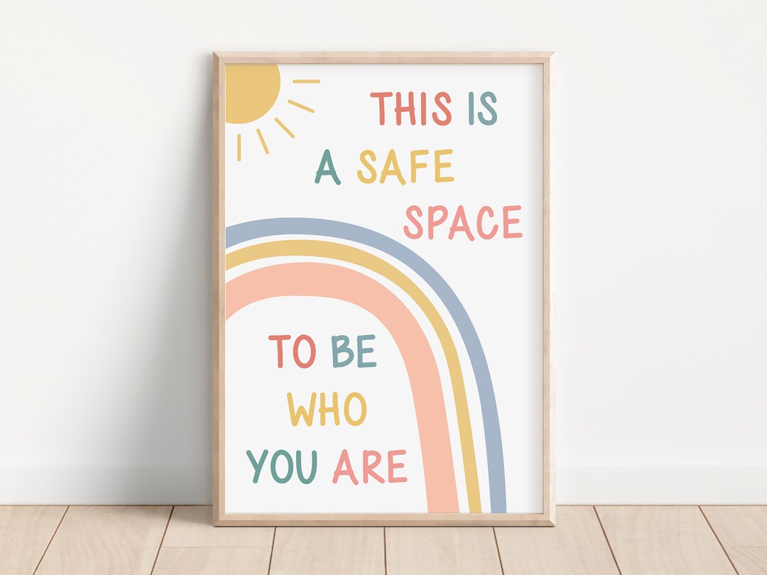 Safe Space Poster, School Social Work, School Psychologist, Classroom ...