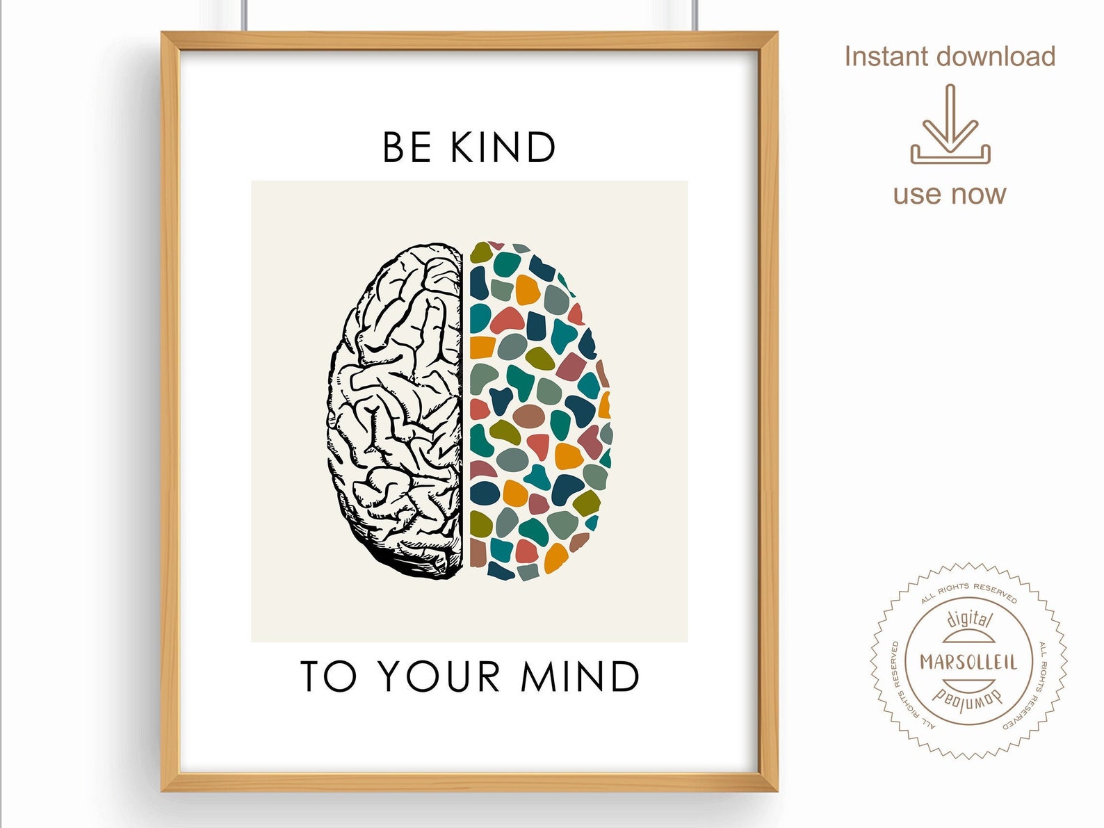 Mental Health Poster Be Kind to Your Mind School - Etsy