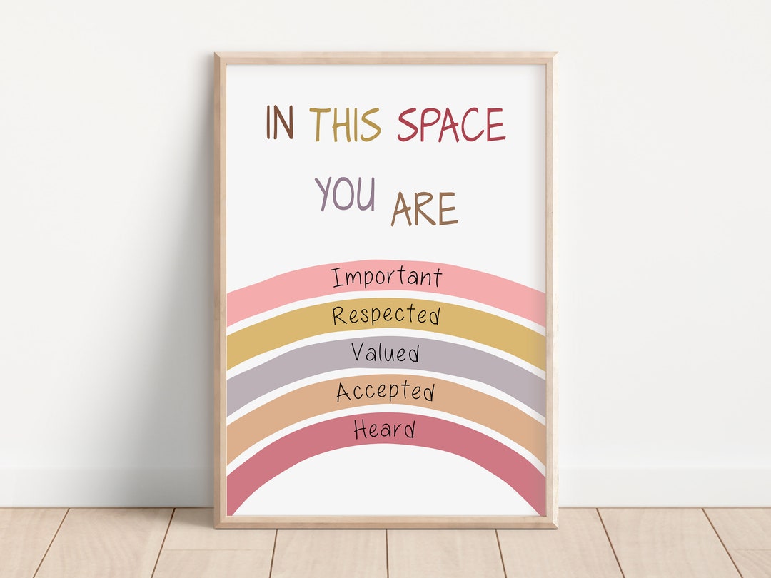 Safe Space Poster, Therapy Office Decor, School Social Work, Classroom ...