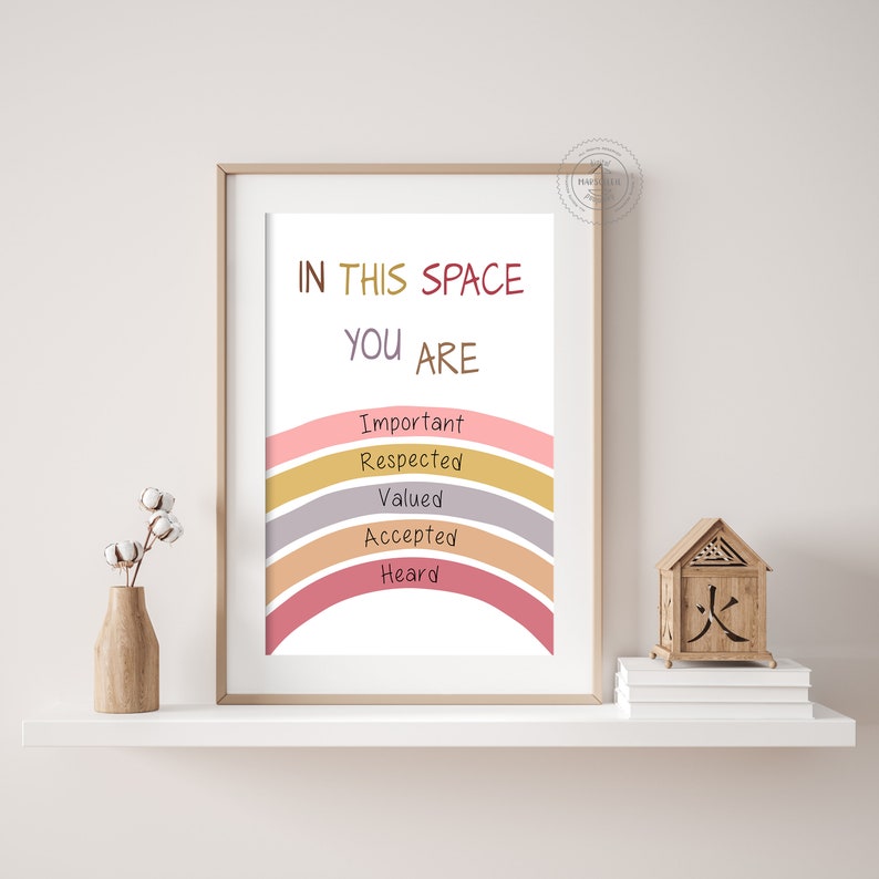 Safe Space Poster Therapy Office Decor School Social Work - Etsy