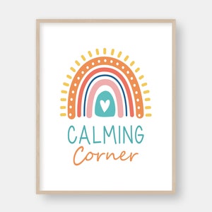 Calming Corner Print, Calm Down Corner, Calm Corner for Kids, Calm ...