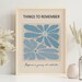 Things to Remember Poster Mental Health Print Positive - Etsy