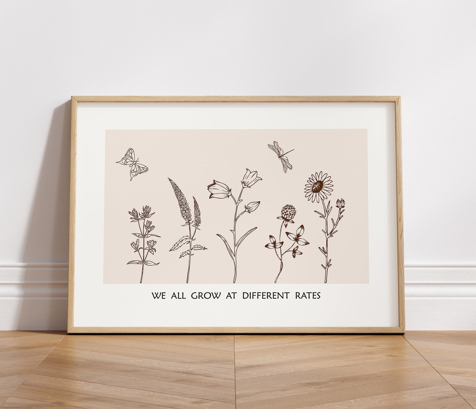We All Grow at Different Rates, Mental Health Poster Printable, Therapy ...