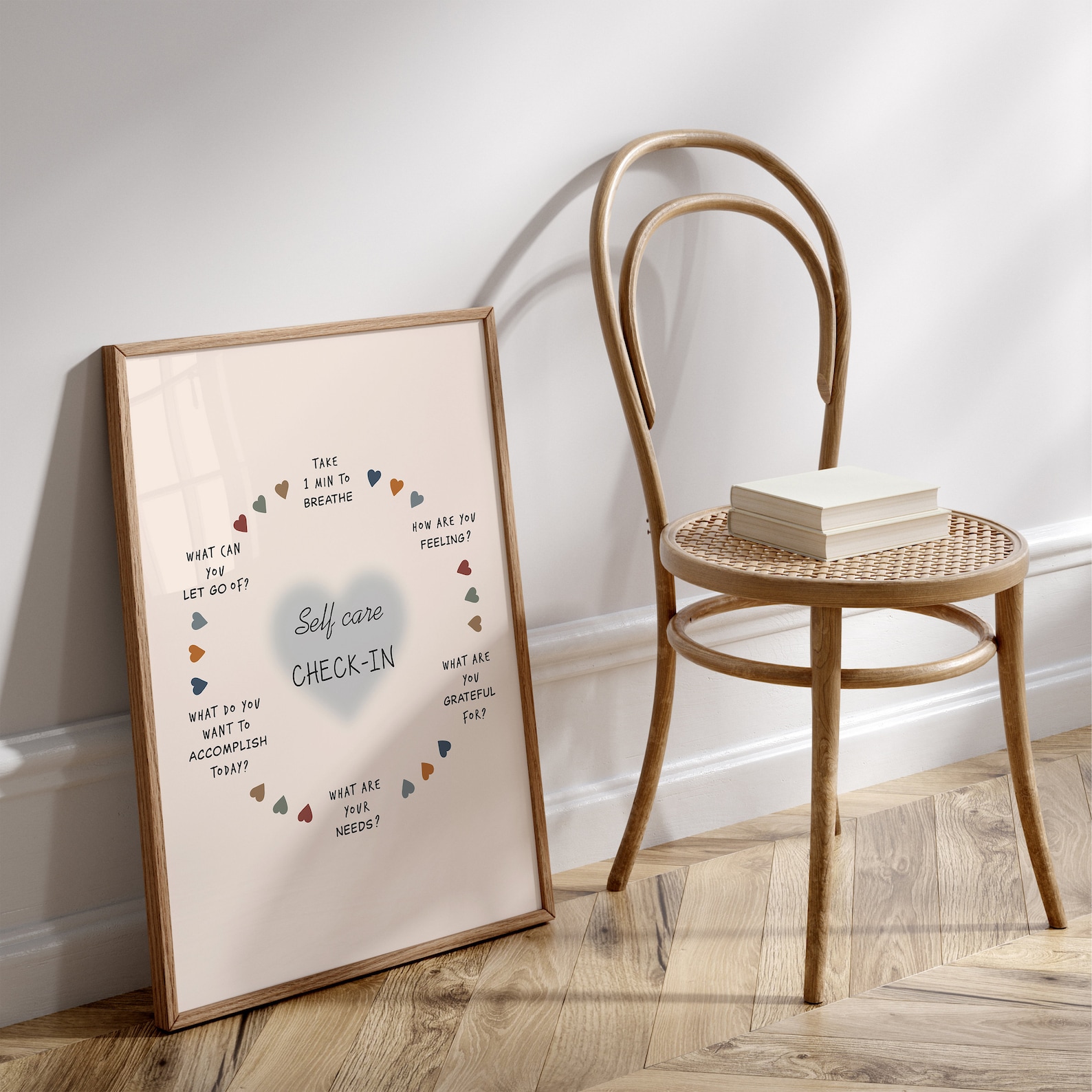 Self Care Check in Printable, Mental Health Poster, Therapy Office ...
