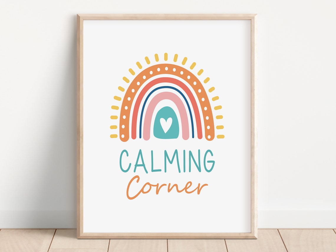 Calming Corner Print Calm Down Corner Calm Corner for Kids - Etsy