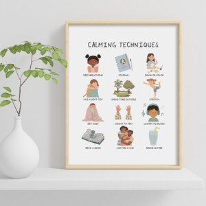 Calming Corner Bundle, Playroom Wall Art for Kids, Set of 4 Prints for ...