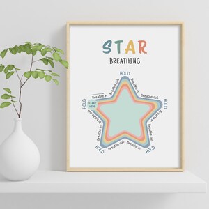 Breathing Exercises, Mindfulness Breathing Poster, Anxiety Relief ...