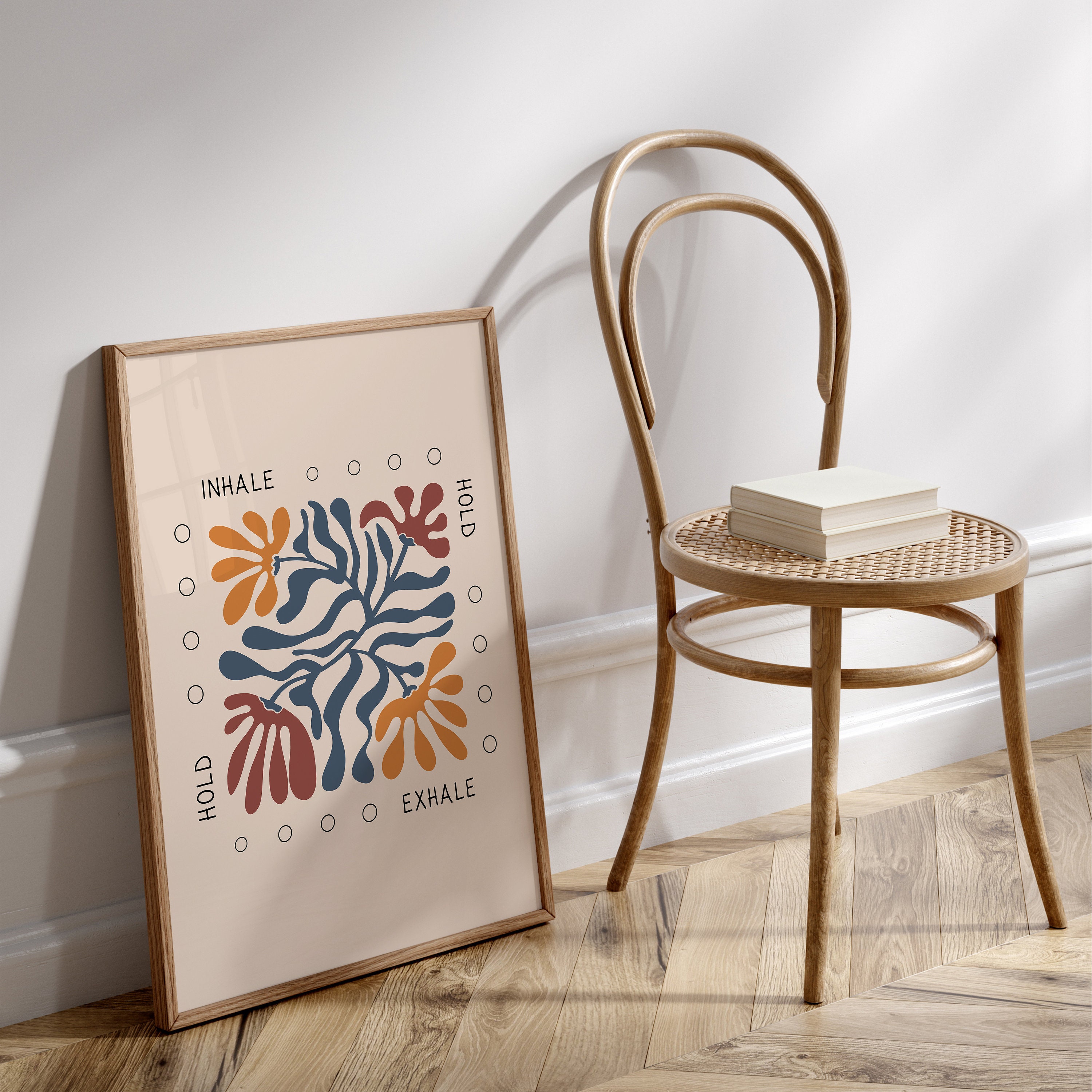 Breathing Poster, Box Breathing Wall Art Print for Therapy Office Decor ...