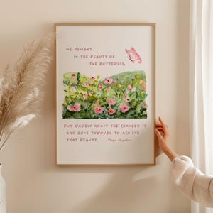 Maya Angelou Quote, Mental Health Art Print for Therapy Office Decor ...