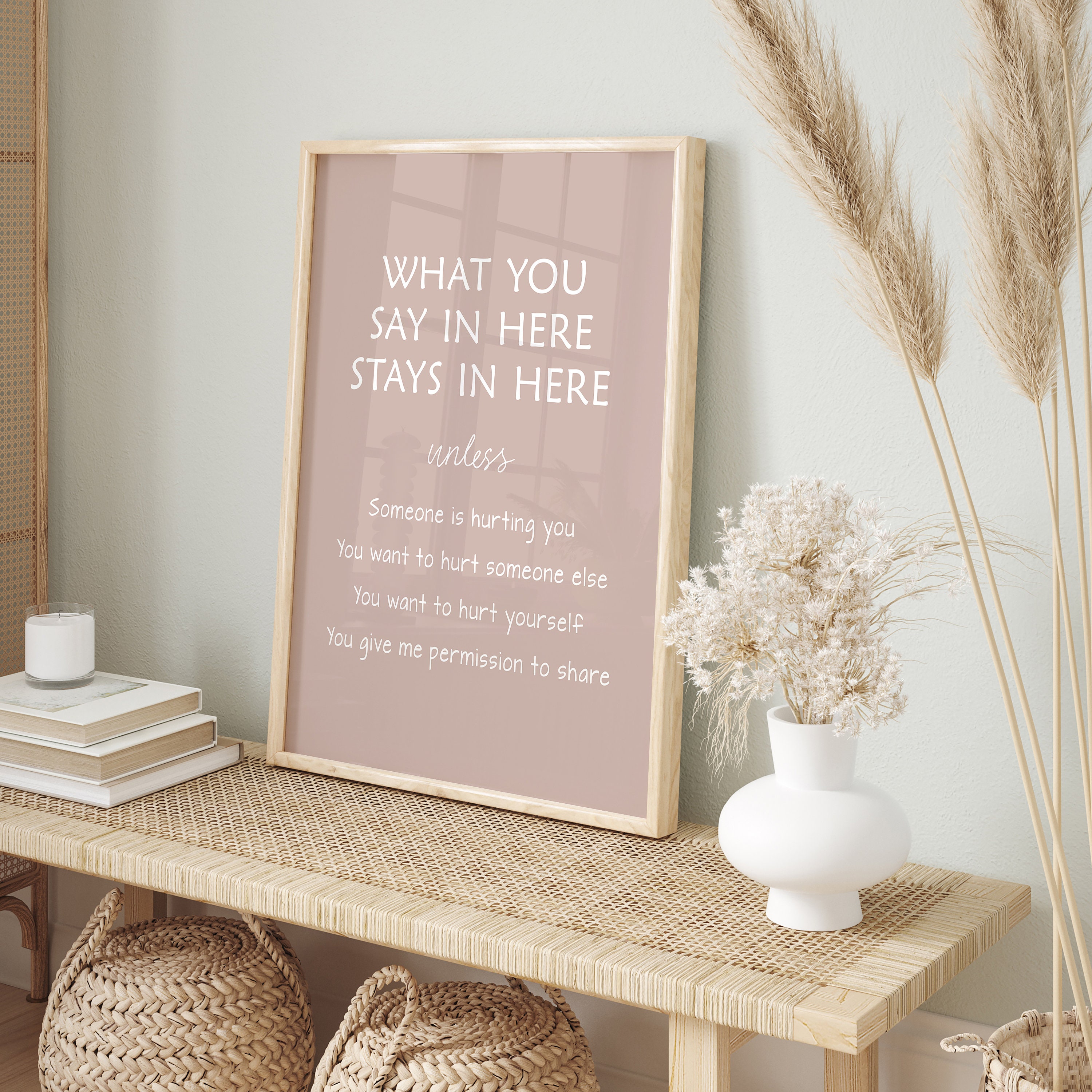 What You Say in Here Stays in Here, Confidentiality Poster, Psychology ...