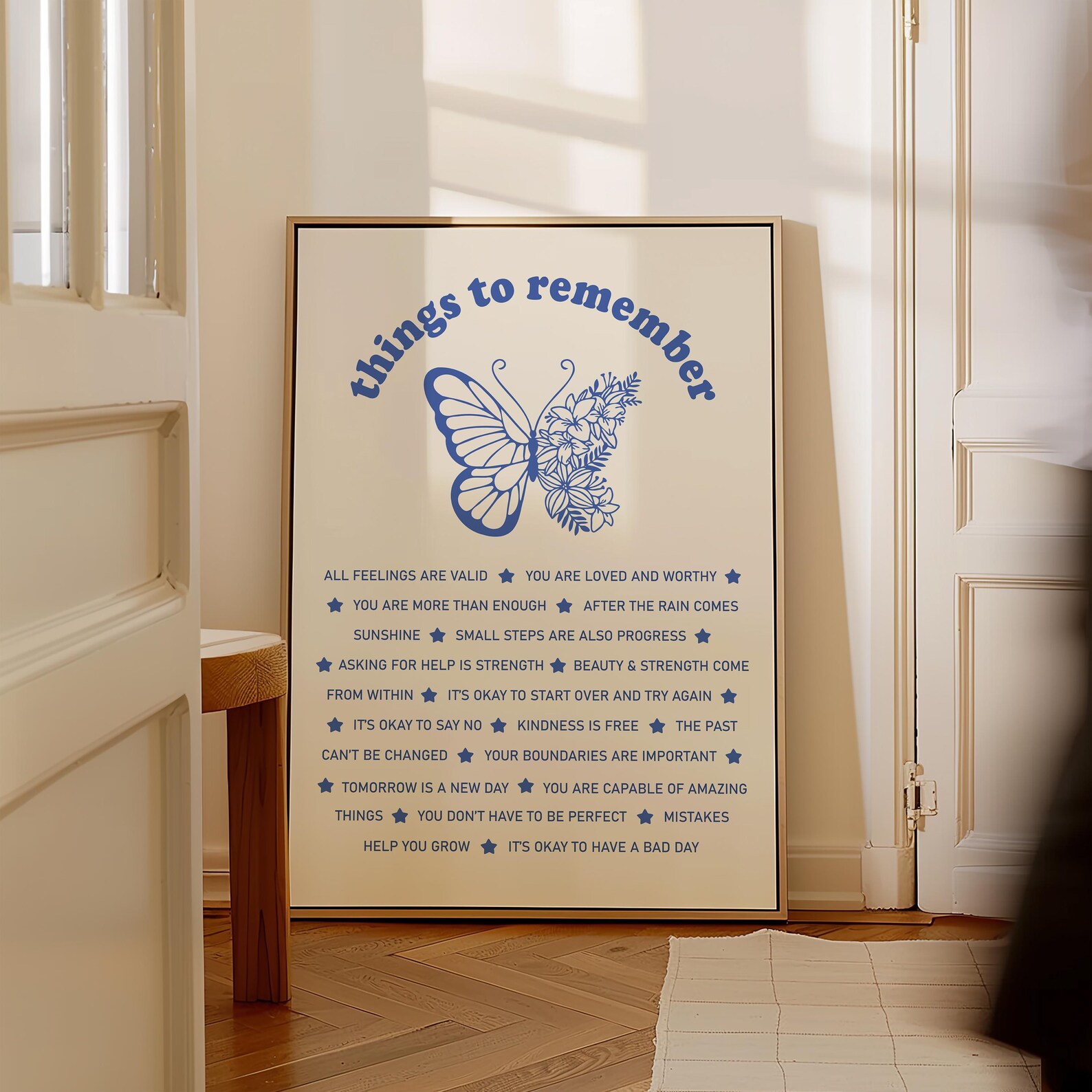Things to Remember, Mental Health Poster, Positive Affirmations Art ...
