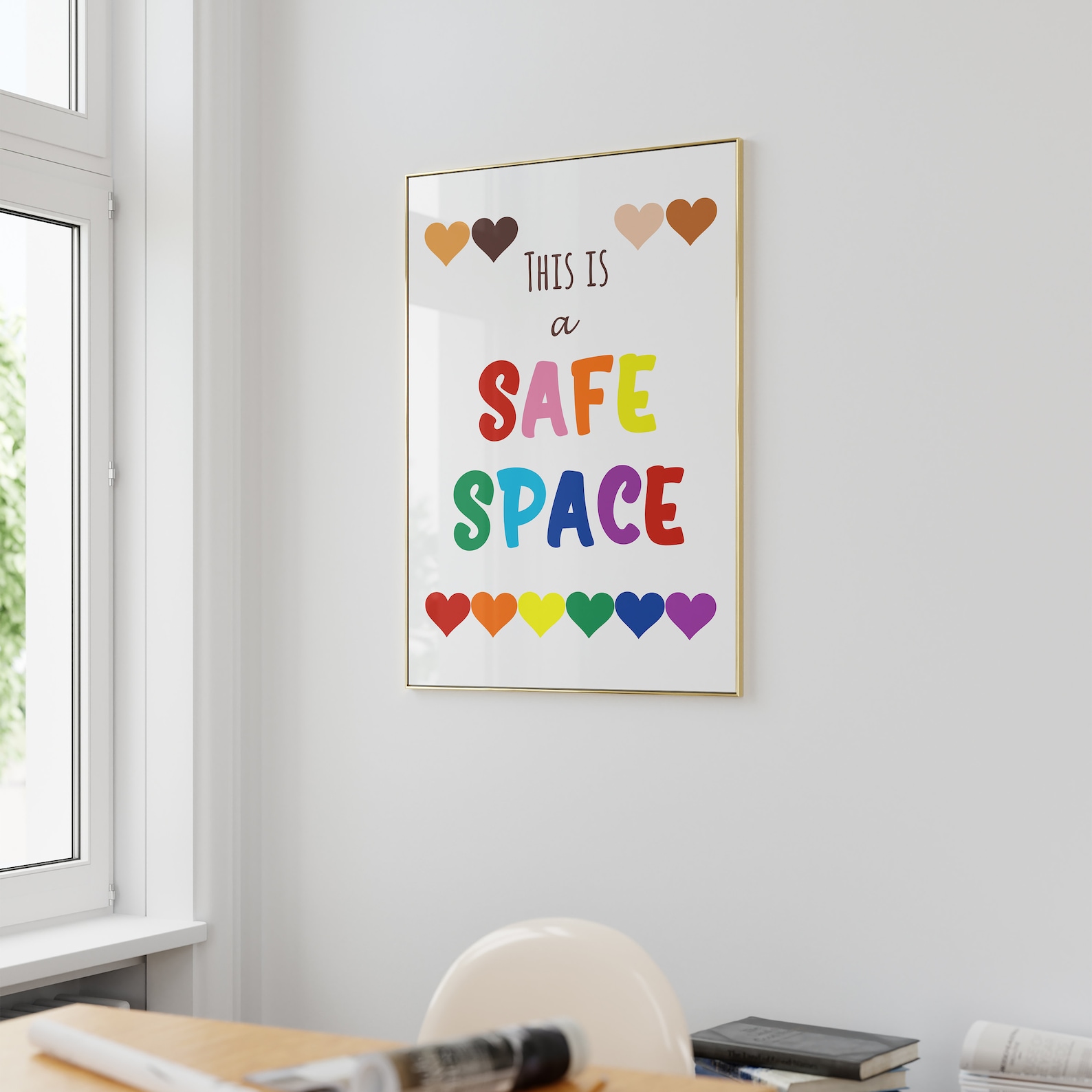 Safe Space Poster, Classroom Decor, Diversity, Inclusion, Therapy ...