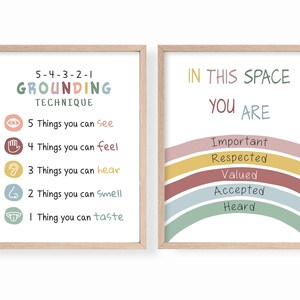 Psychology Bundle, Set of 6 Posters for Classroom Decor, Calming Corner ...
