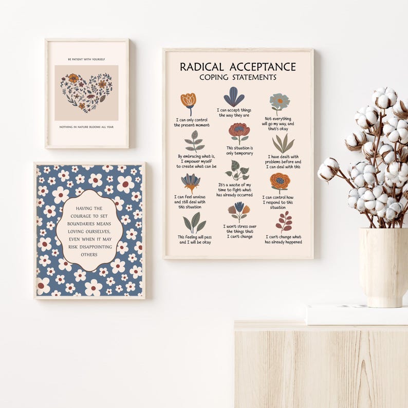25 Mental Health Posters for Therapy Office Decor, Psychology Quotes ...