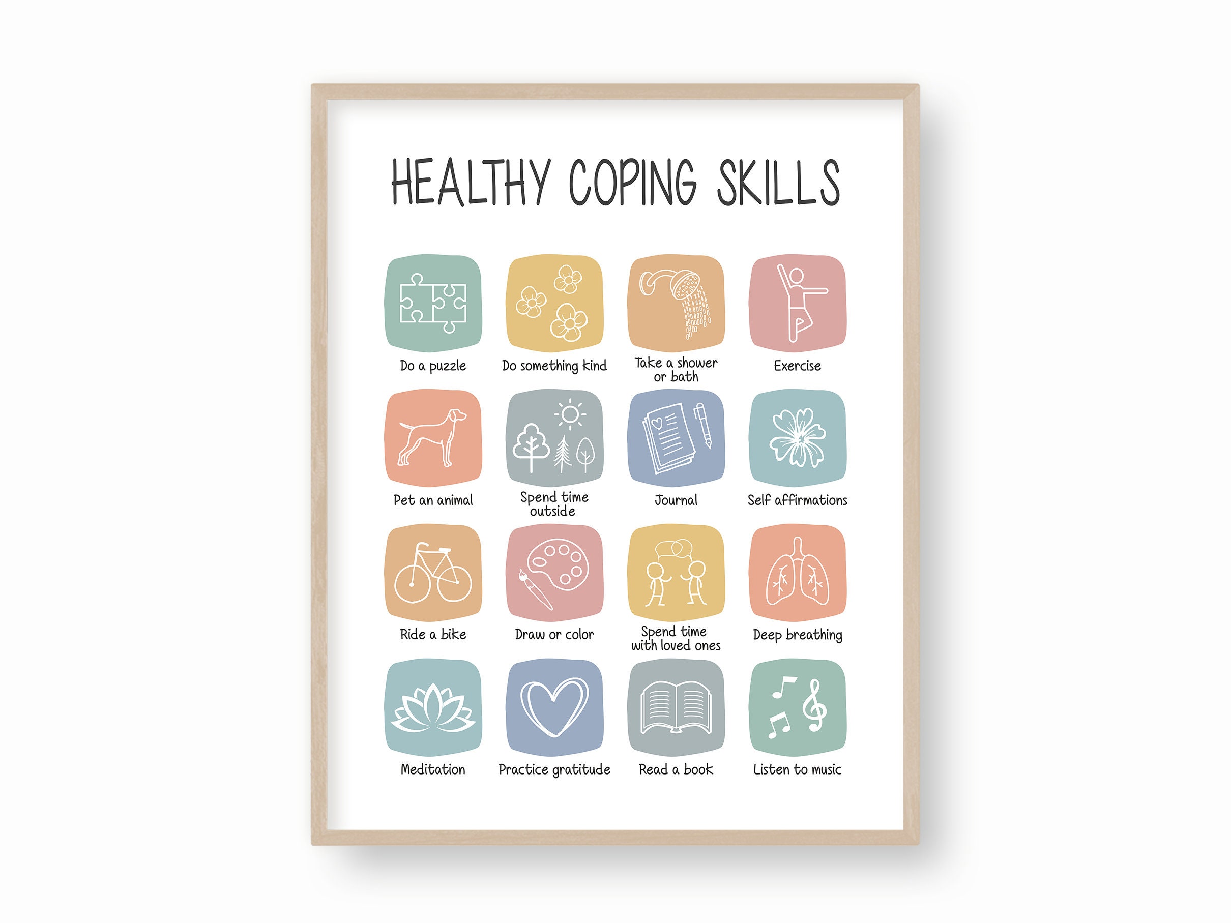 Healthy Coping Skills Coping Strategies Calming Techniques - Etsy