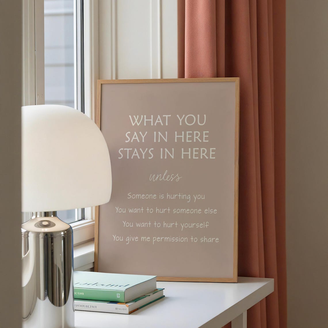 What You Say in Here Stays in Here, Confidentiality Poster, Psychology ...