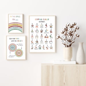 Psychology Bundle, Set of 6 Posters for Classroom Decor, Calming Corner ...