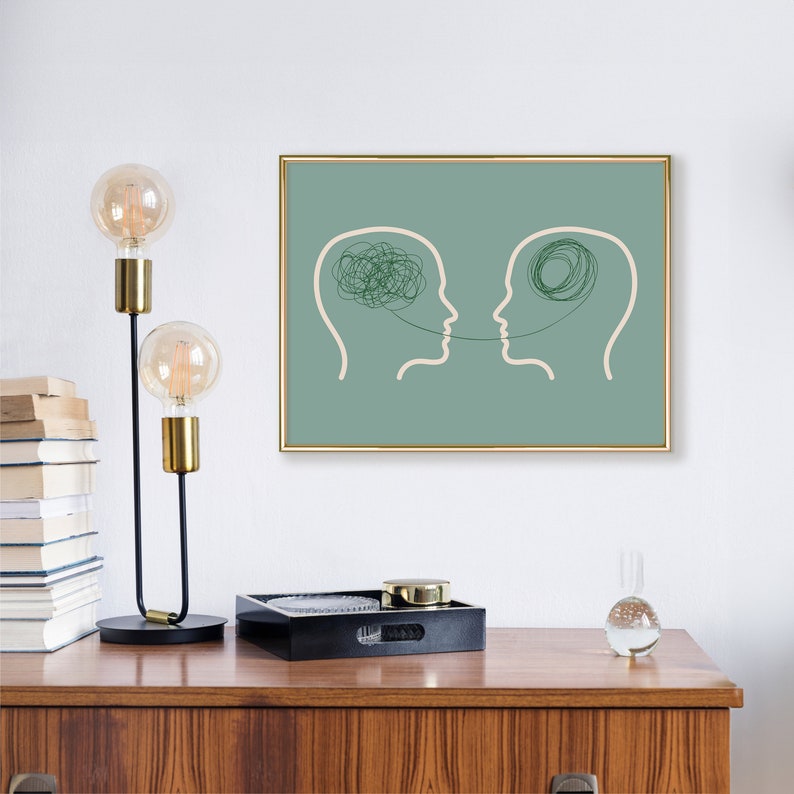 Talking Therapy Poster, Therapy Office Decor, Mental Health Poster ...