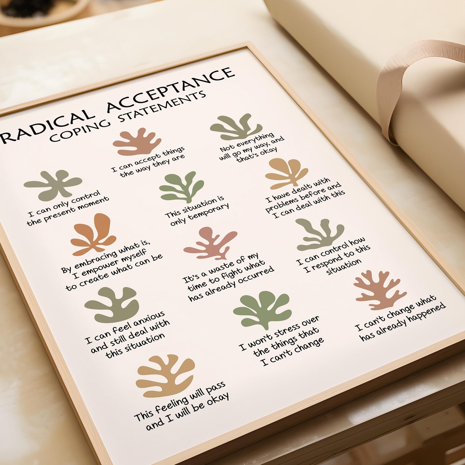Radical Acceptance, DBT Coping Statements Printable, DBT Affirmations ...