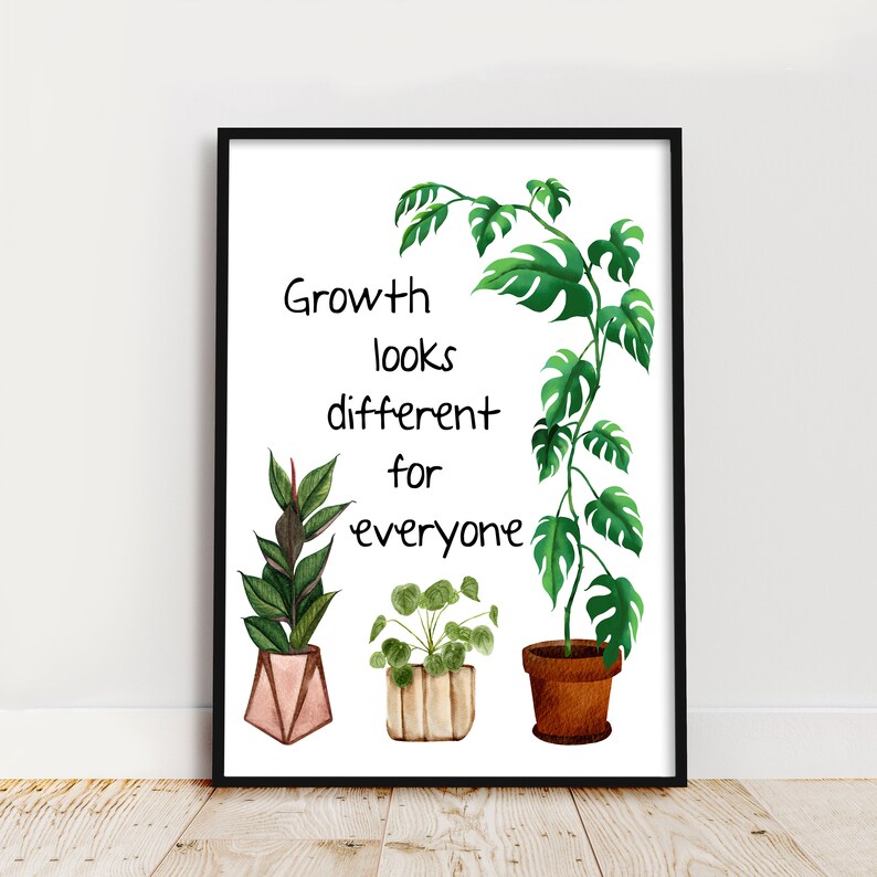 Growth Poster Diversity Growth Mindset Mental Health Self - Etsy