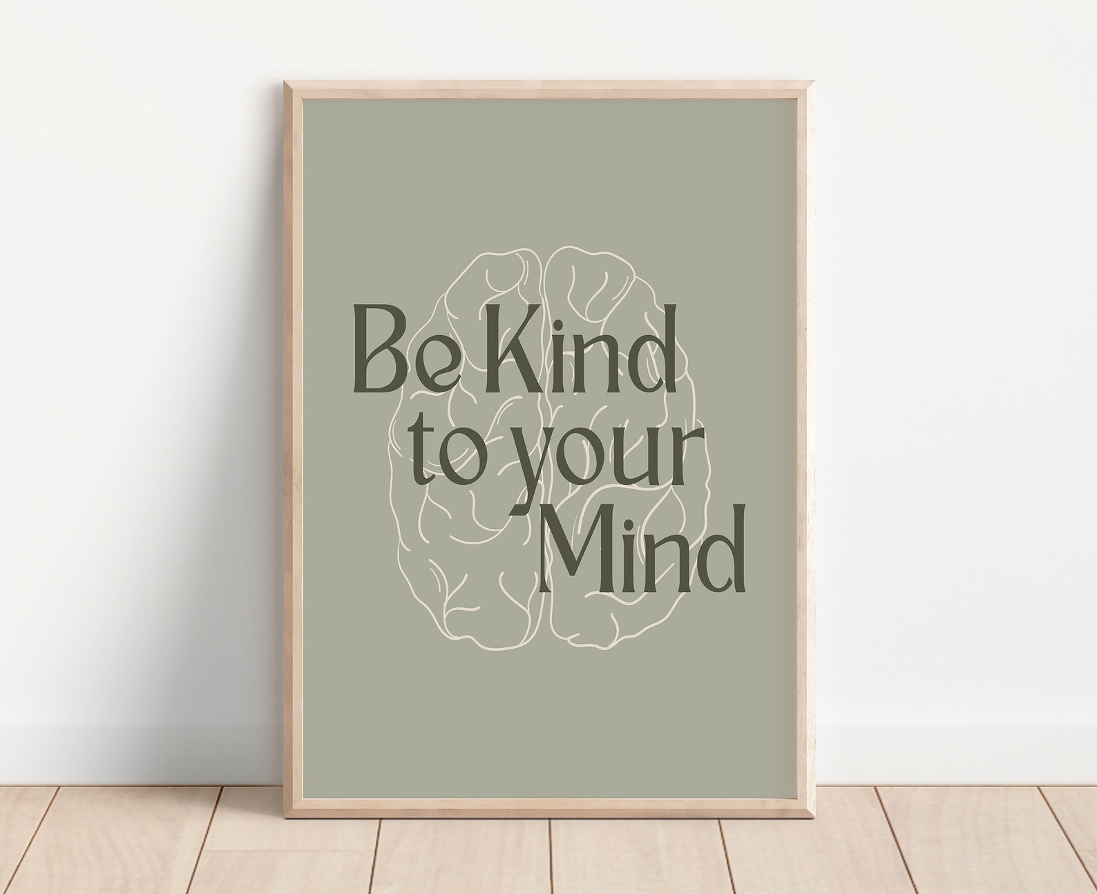 Be Kind to Your Mind Printable, Mental Health Poster, Therapy Office ...