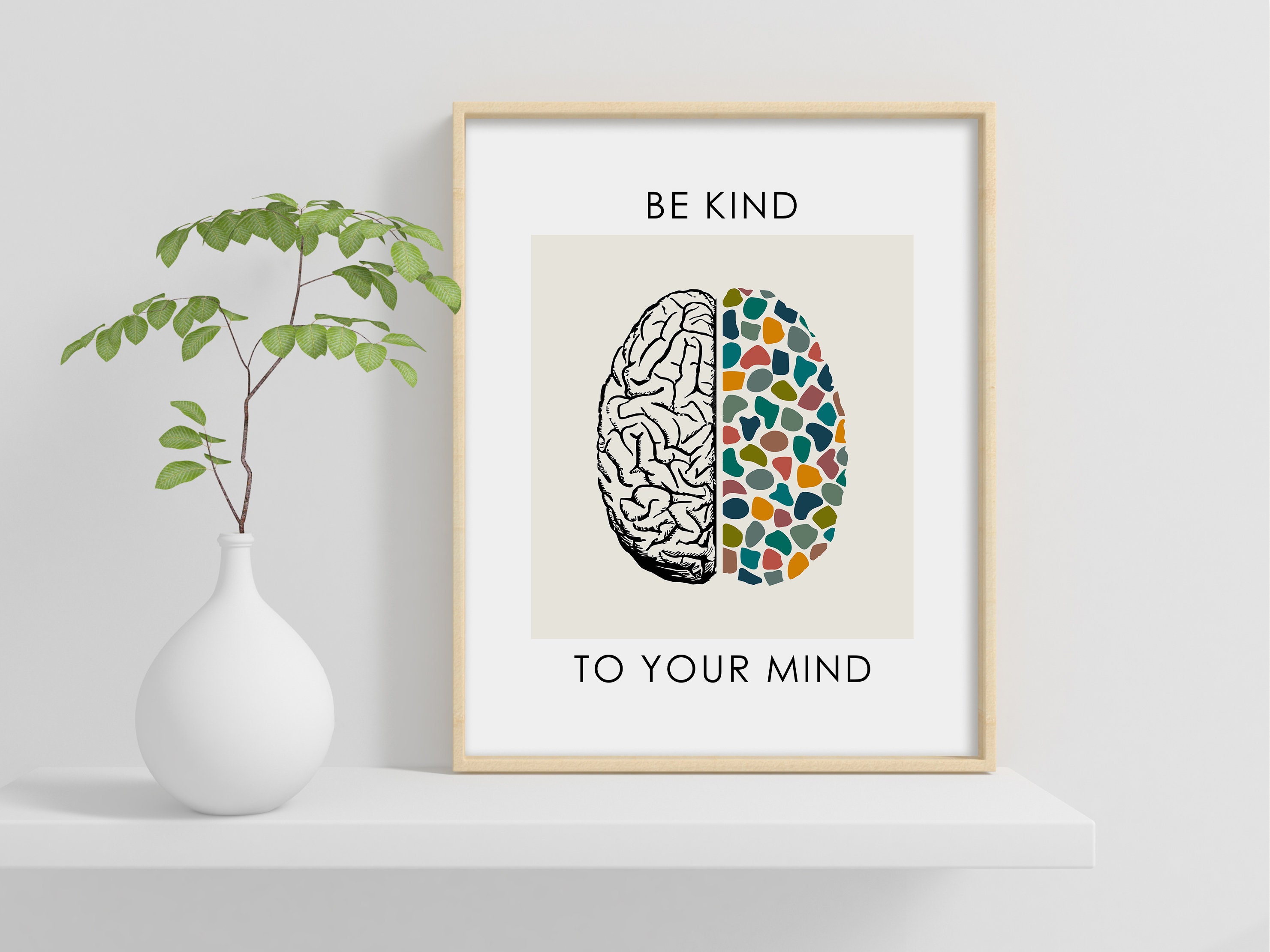 Mental Health Poster Be Kind to Your Mind School - Etsy