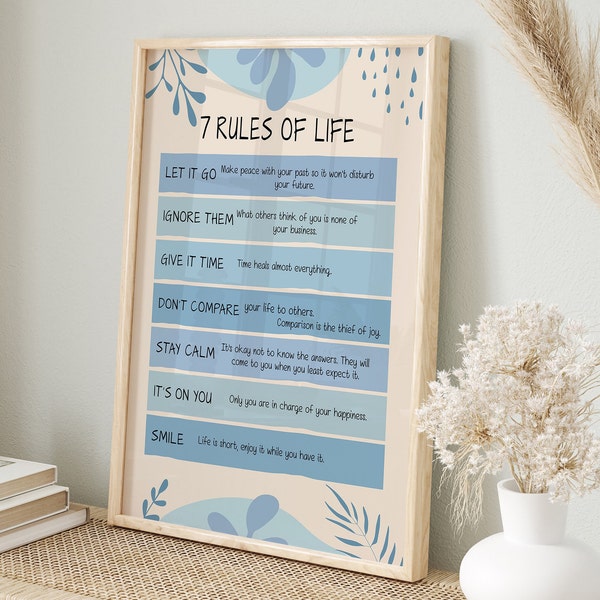 Life Rules - Etsy