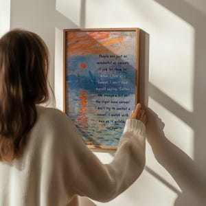 Carl Rogers Sunset Quote, Mental Health Wall Art, Mental Health Quotes ...