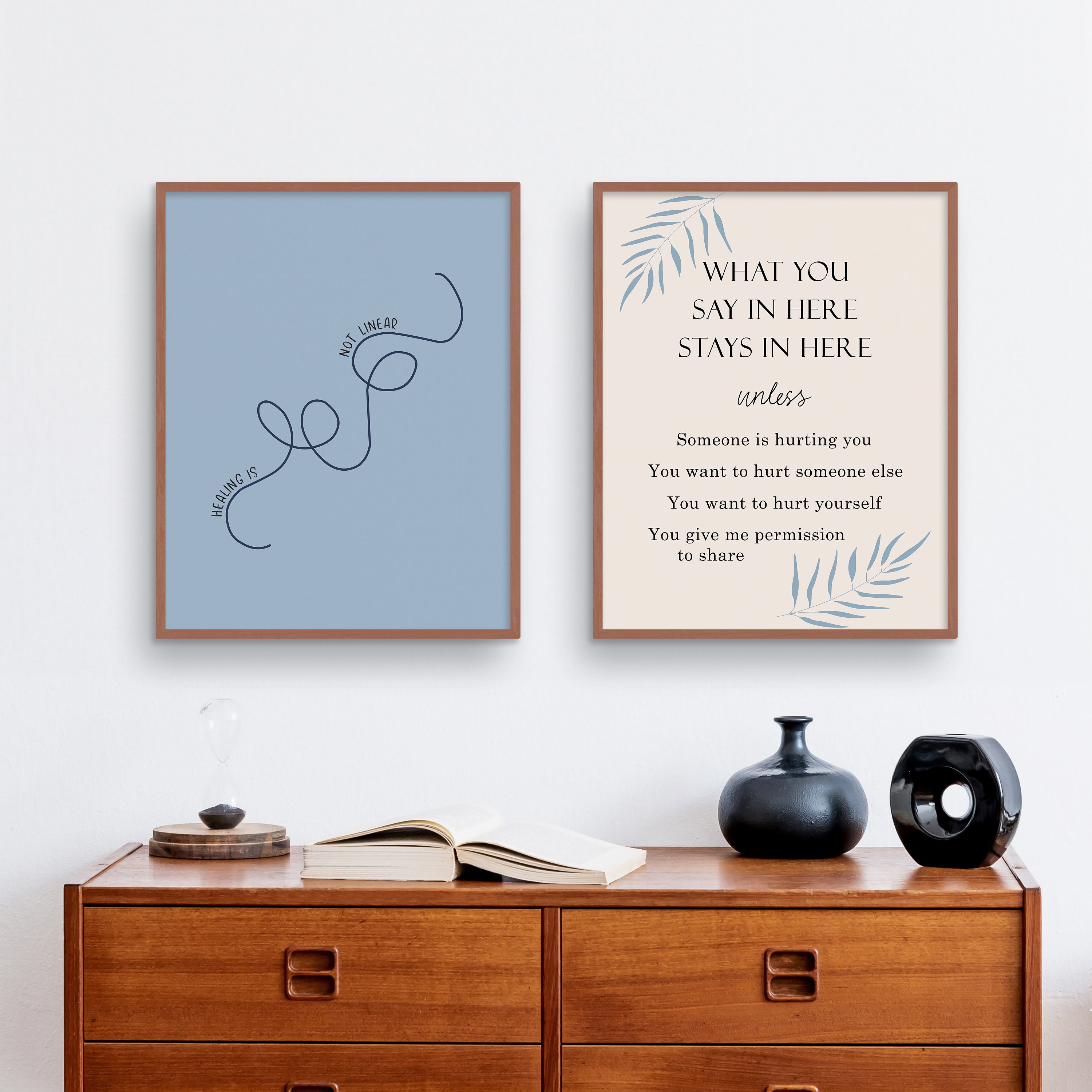 Mental Health Posters Printable, 10 Psychology Prints for Therapy ...