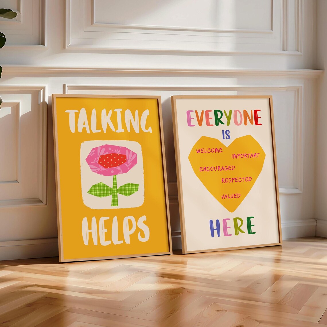 2 Mental Health Wall Art Prints for Therapy Office Decor, Psychology ...