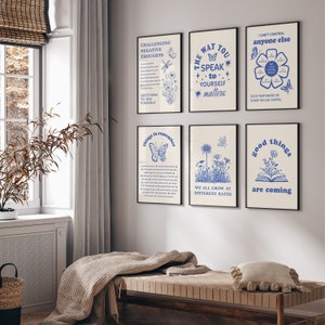 6 Mental Health Prints, Printable Wall Art for Therapy Office Decor ...