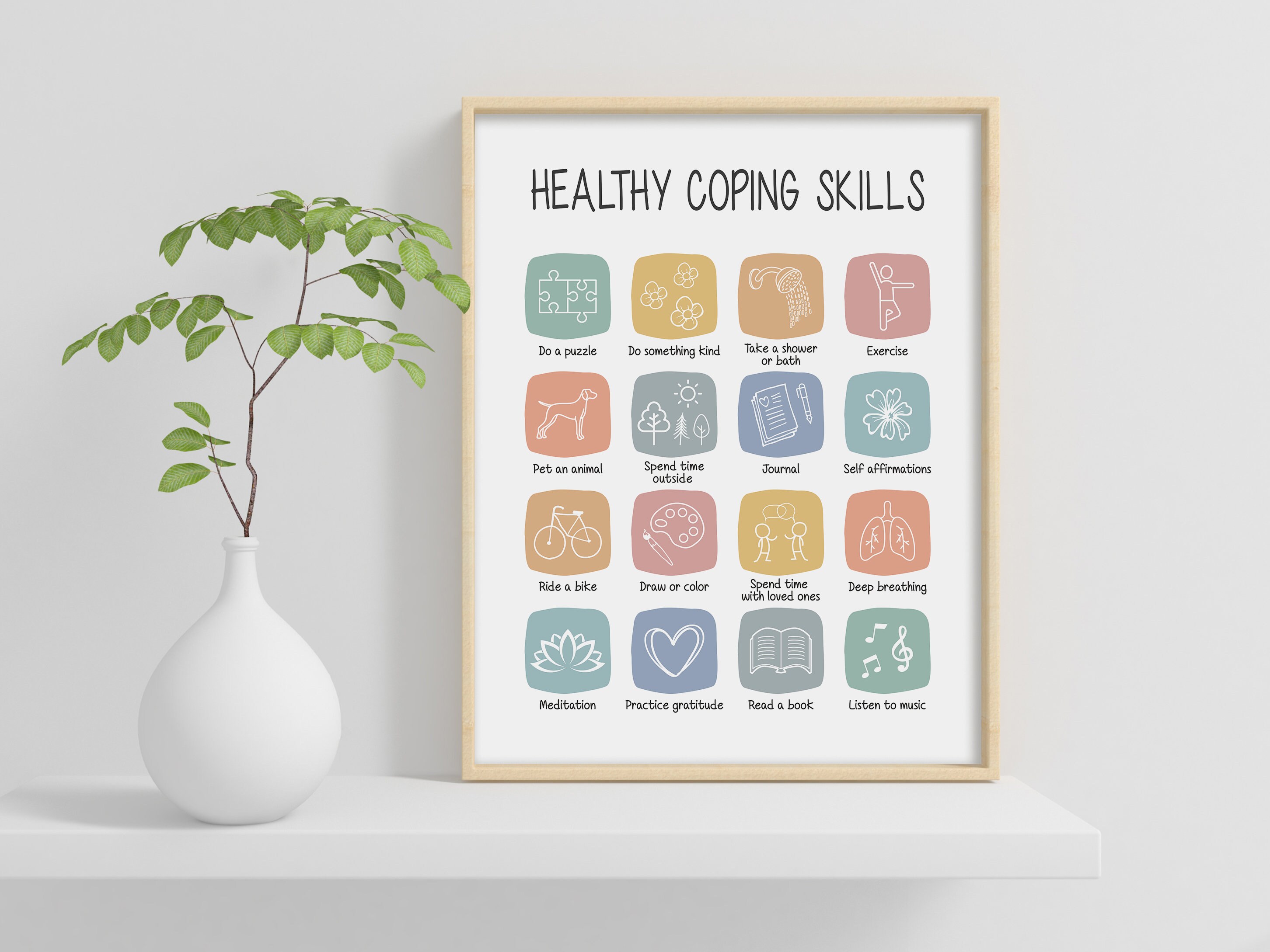 Healthy Coping Skills, Coping Strategies, Calming Techniques, School ...