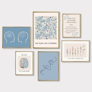 16 Mental Health Posters, Psychology Prints, Therapy Office Decor ...