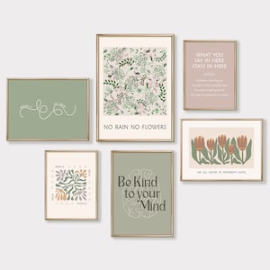 25 Mental Health Posters, Psychology Wall Art Prints, Therapy Office ...