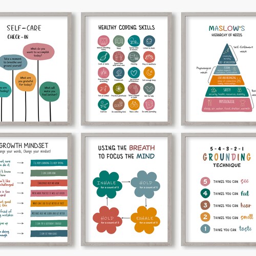 Set of 12 Prints for Therapy Office Psychology Print Bundle - Etsy