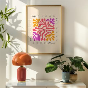 Breathwork Poster, Box Breathing Wall Art for Therapy Office Decor ...