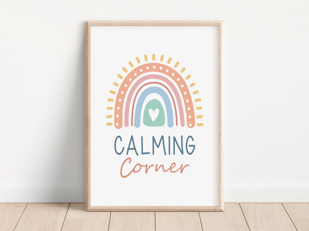 Calming Corner Poster, Calm Down Corner, Kids Psychology, Classroom ...