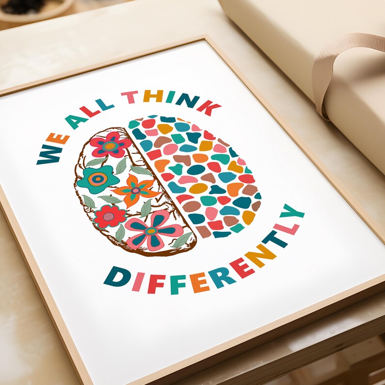 Neurodiversity Poster, Mental Health, Safe Space, Be Kind to Your Mind ...