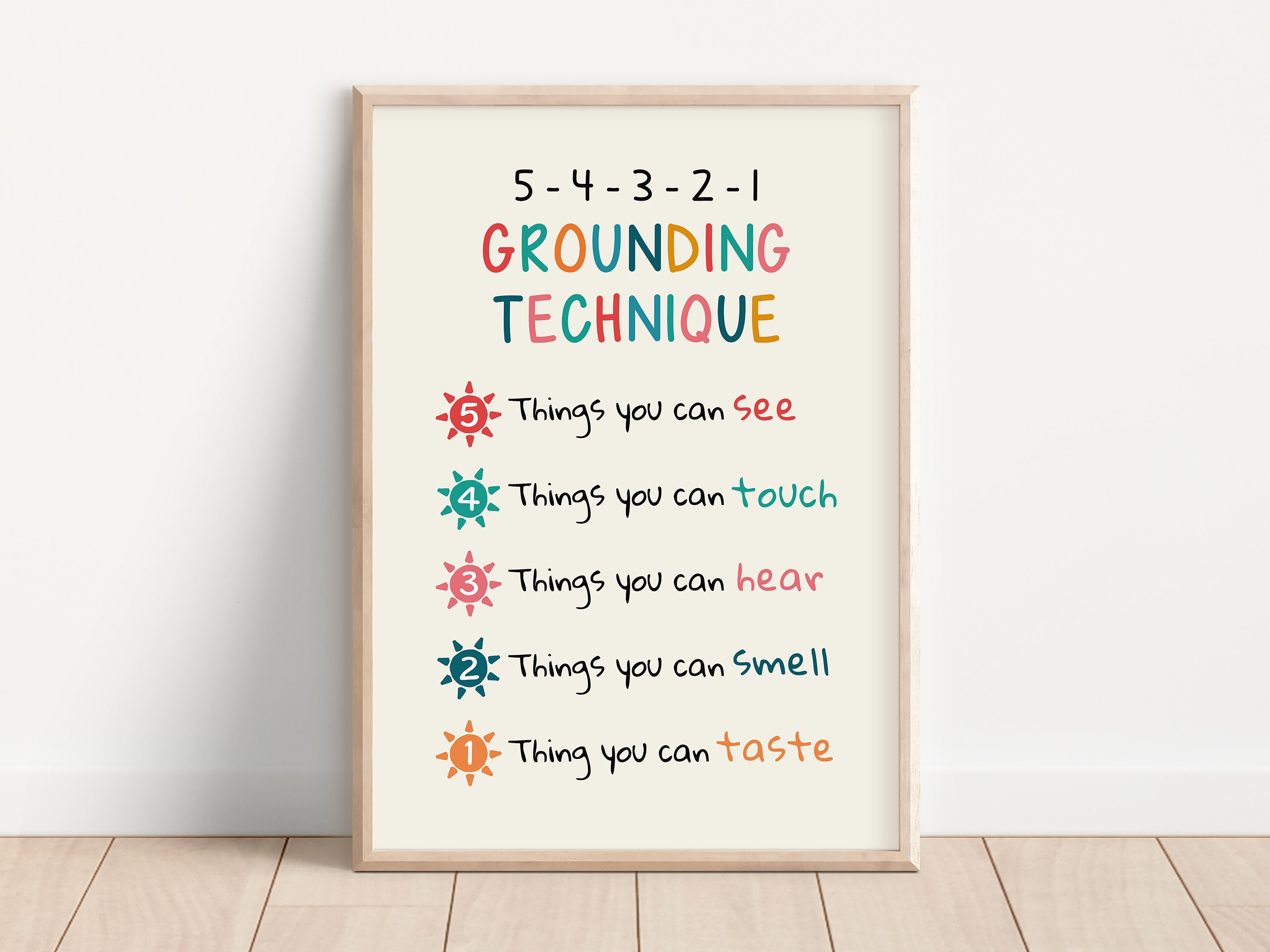 Anxiety Grounding Technique, Grounding Poster, School Psychologist ...